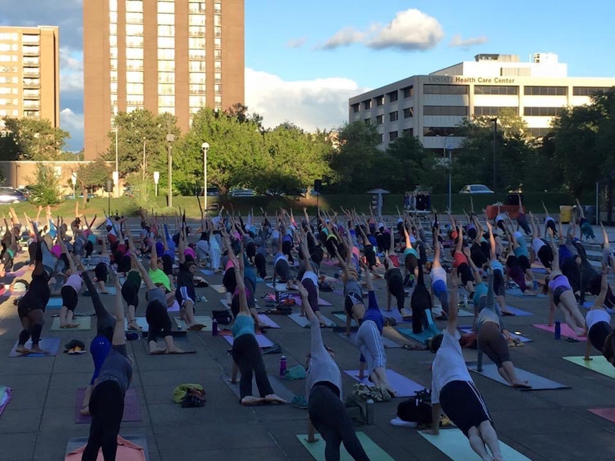 Union | Sky Yoga Annual Community Practice at the Everson at Sky Yoga ...
