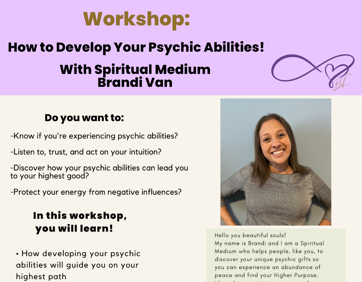 Union | How to Develop Your Psychic Abilities! With Spiritual Medium Brandi Van at The Veda Den