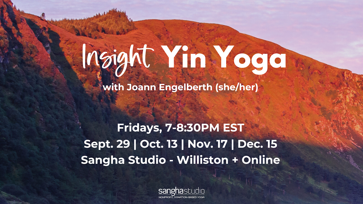 Union | Insight Yin Yoga Series at Sangha Studio